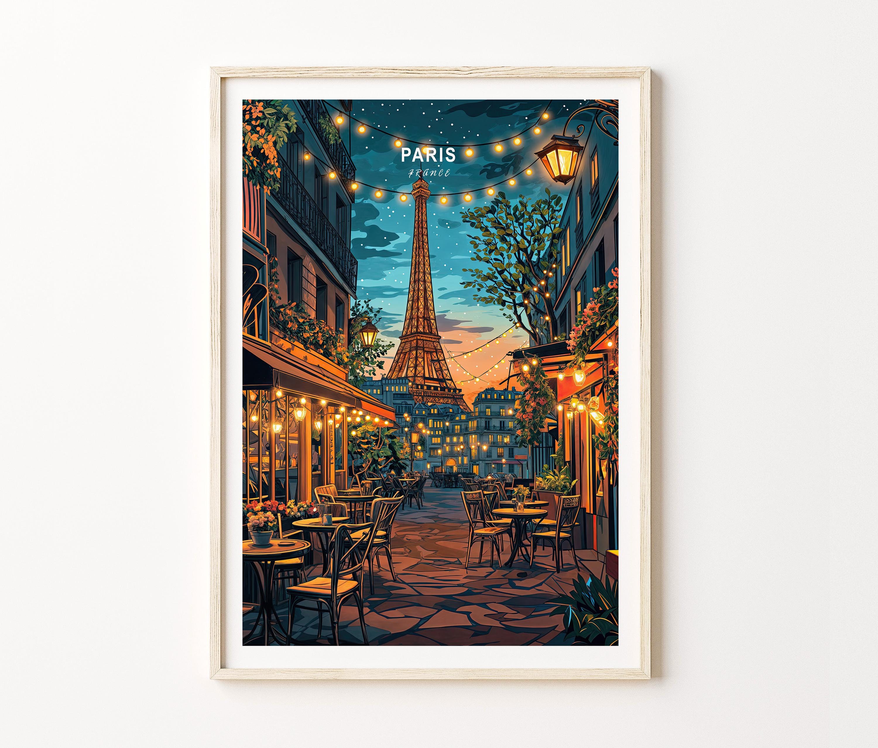 Paris France Poster, Paris Eiffel Tower France Wall Art, Paris France ...