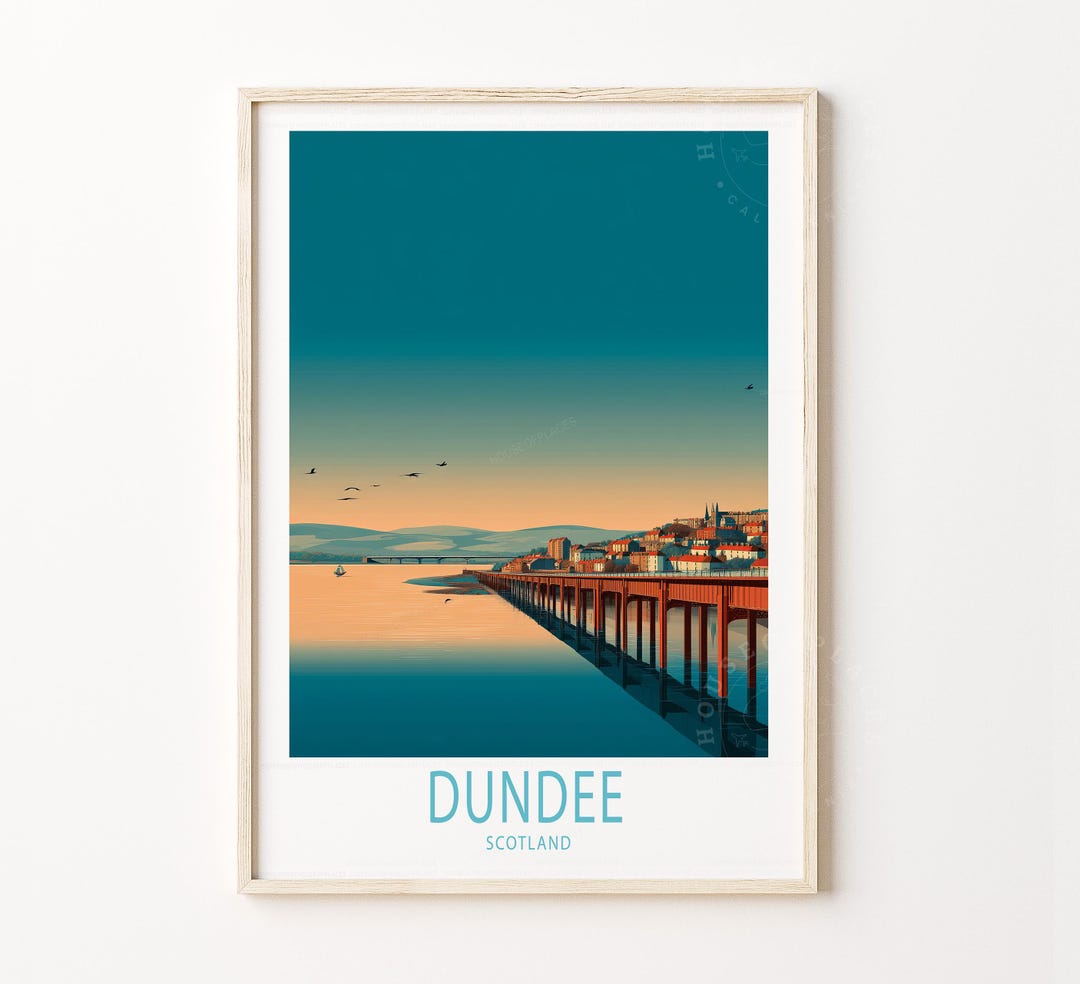 Dundee Scotland Wall Art Print, Dundee Travel Print, Scotland Travel ...
