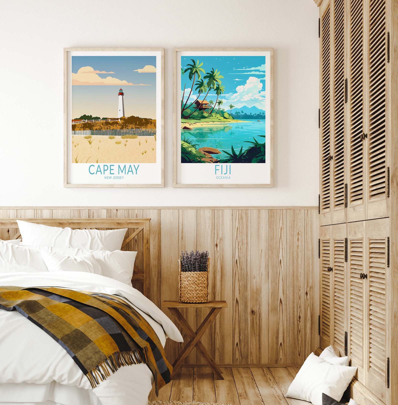Fiji Oceania Travel Poster, Fiji Poster Print, Fiji Oceania Wall Art ...