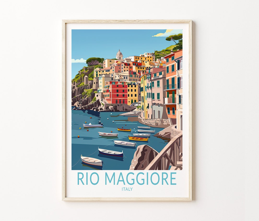 Rio Maggiore Travel Poster, Italy City Wall Art, Rio Maggiore Italy ...