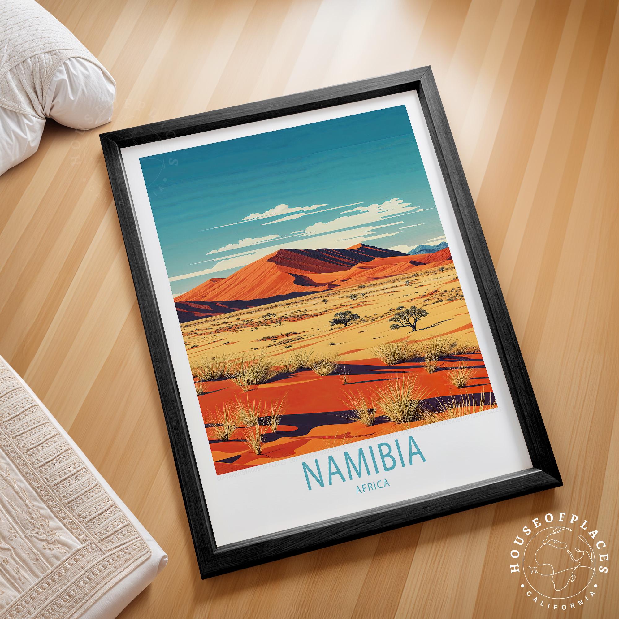 Namibia Travel Wall Art, Namibia Africa Travel Print, Africa Travel ...