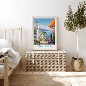 Marbella Spain Travel Poster, Marbella Spain Poster Print, Spain Wall ...