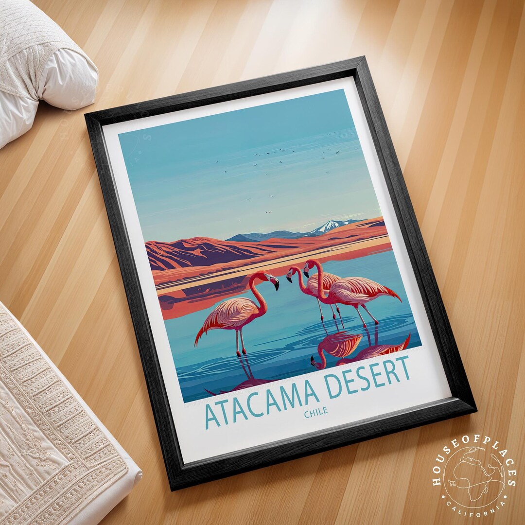 Chile Desert Print, Atacama Desert Wall Art South America, Atacama ...