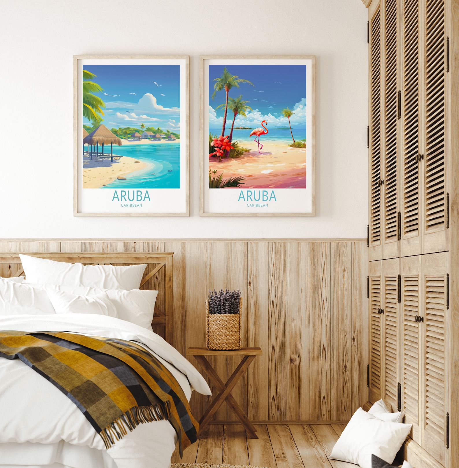 Aruba Travel Poster, Aruba Caribbean Poster Print, Aruba Caribbean ...