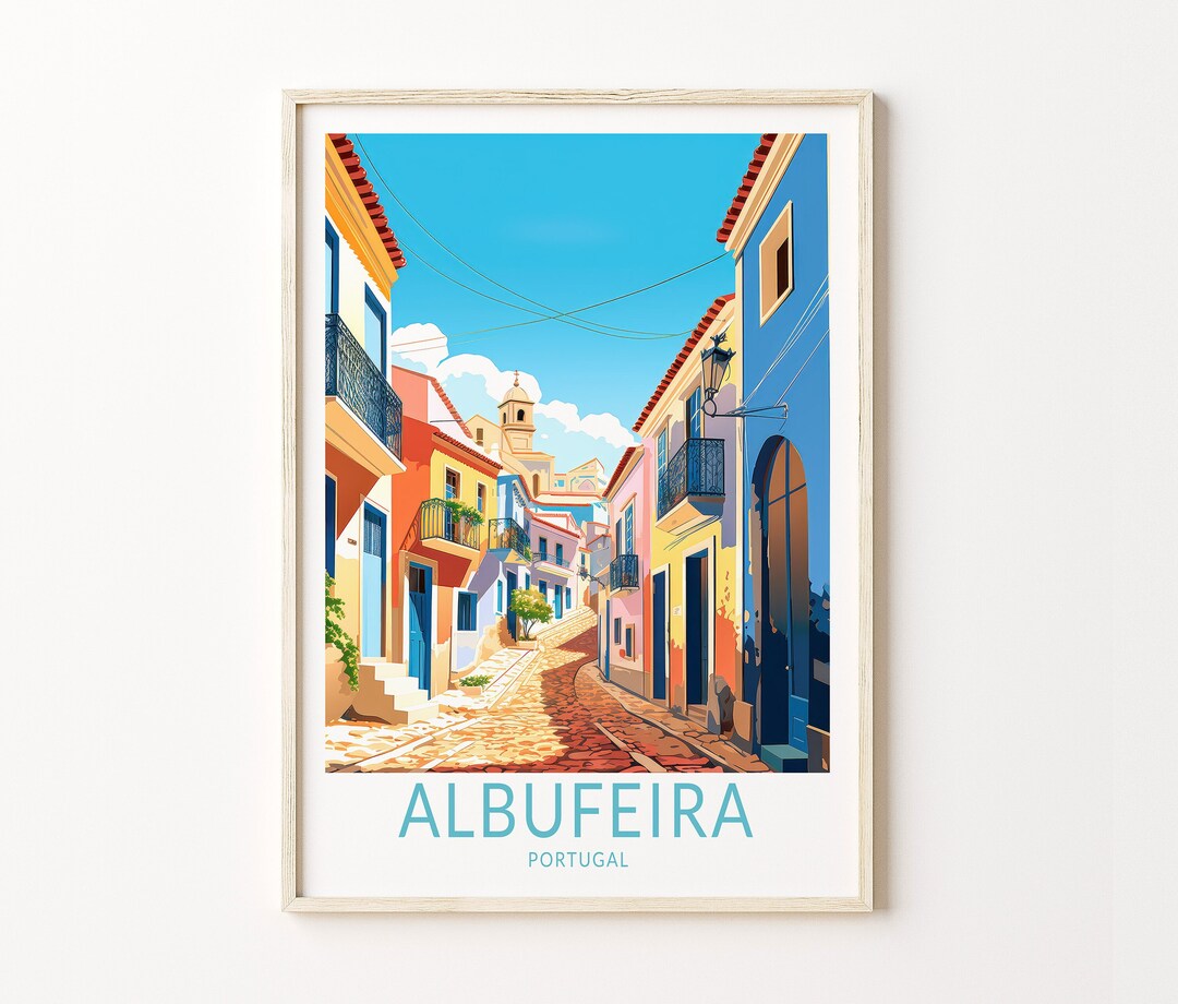 Albufeira Portugal Travel Print, Albufeira Coast Poster Print ...
