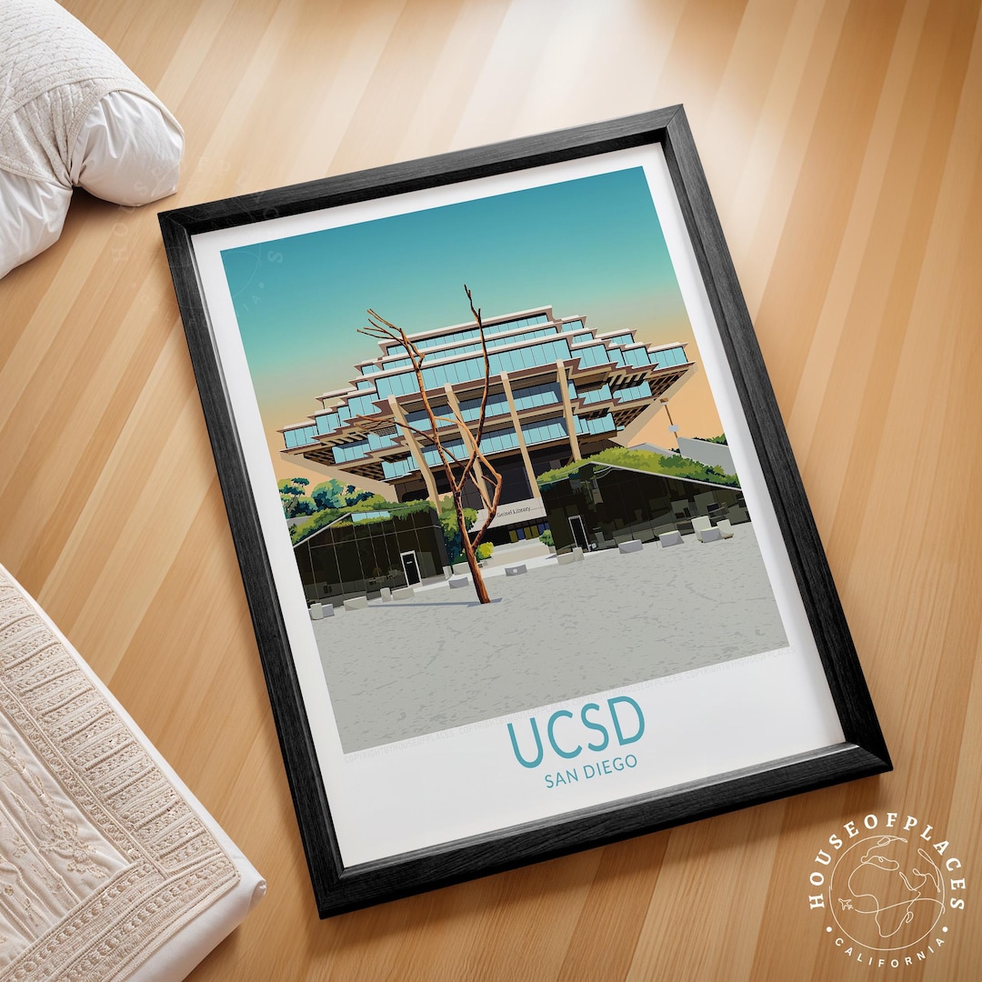 Graduation Geisel Library, San Diego Geisel Library Poster, University ...