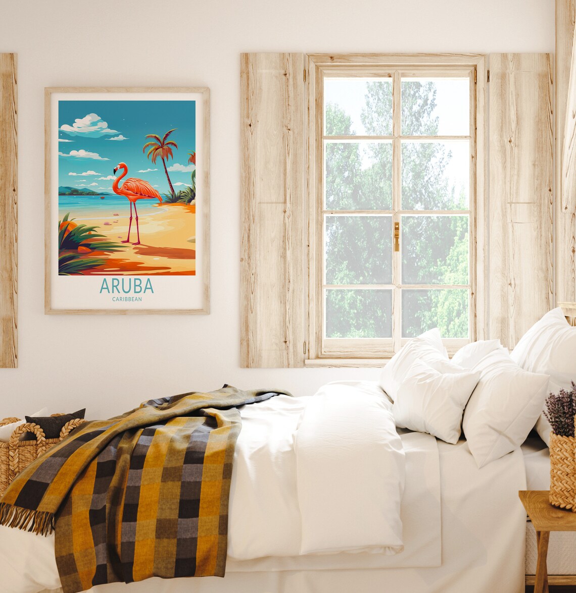 Aruba Travel Poster, Aruba Caribbean Poster Print, Aruba Caribbean ...