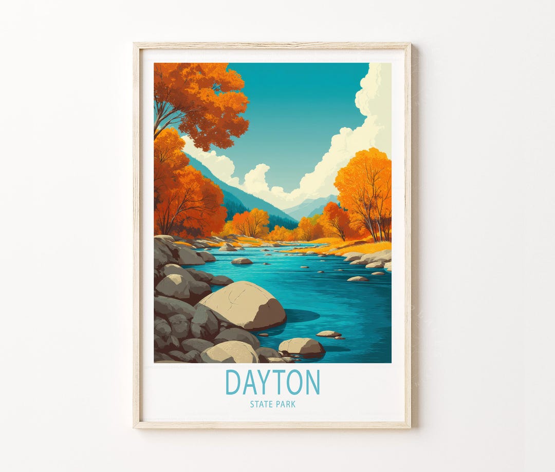 Dayton Nevada Travel Print, Nevada Wall Art, Dayton State Park Poster ...