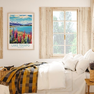 Lake Tekapo New Zealand Print Wall Art, Lake Tekapo Poster, Lake Tekapo ...