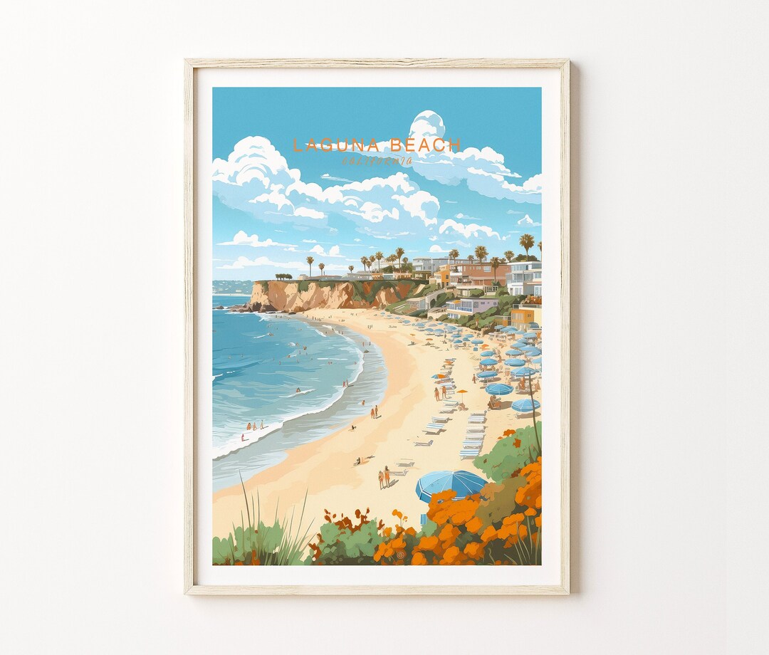 Laguna Beach California Travel Poster, Laguna Beach Poster Print ...