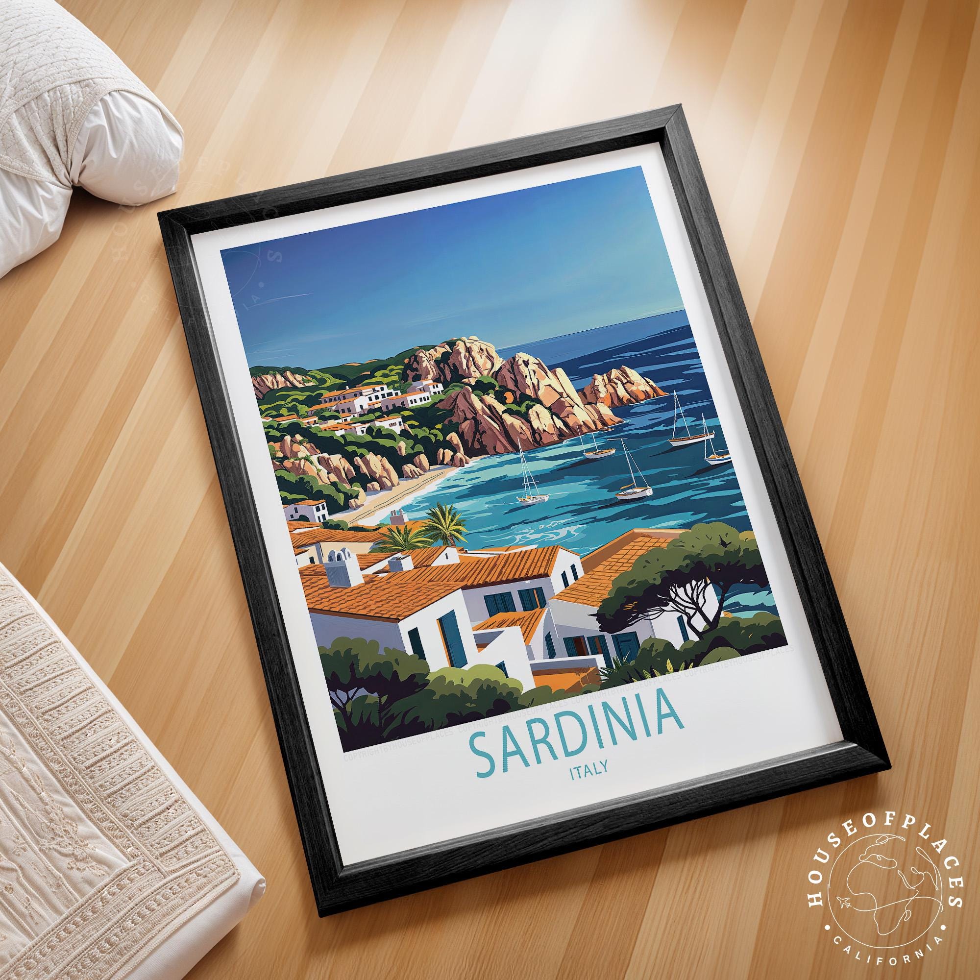 Sardinia Italy Travel Print, Italy Wall Art Print, Sardinia Travel ...
