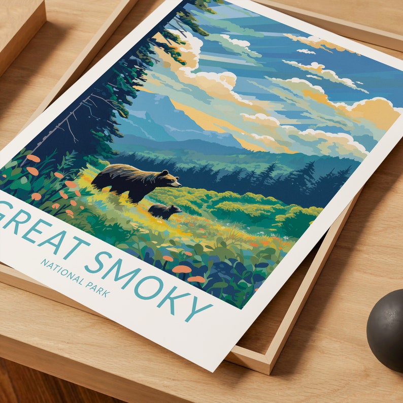 Great Smoky National Park Print Wall Art, Great Smoky Poster Print ...
