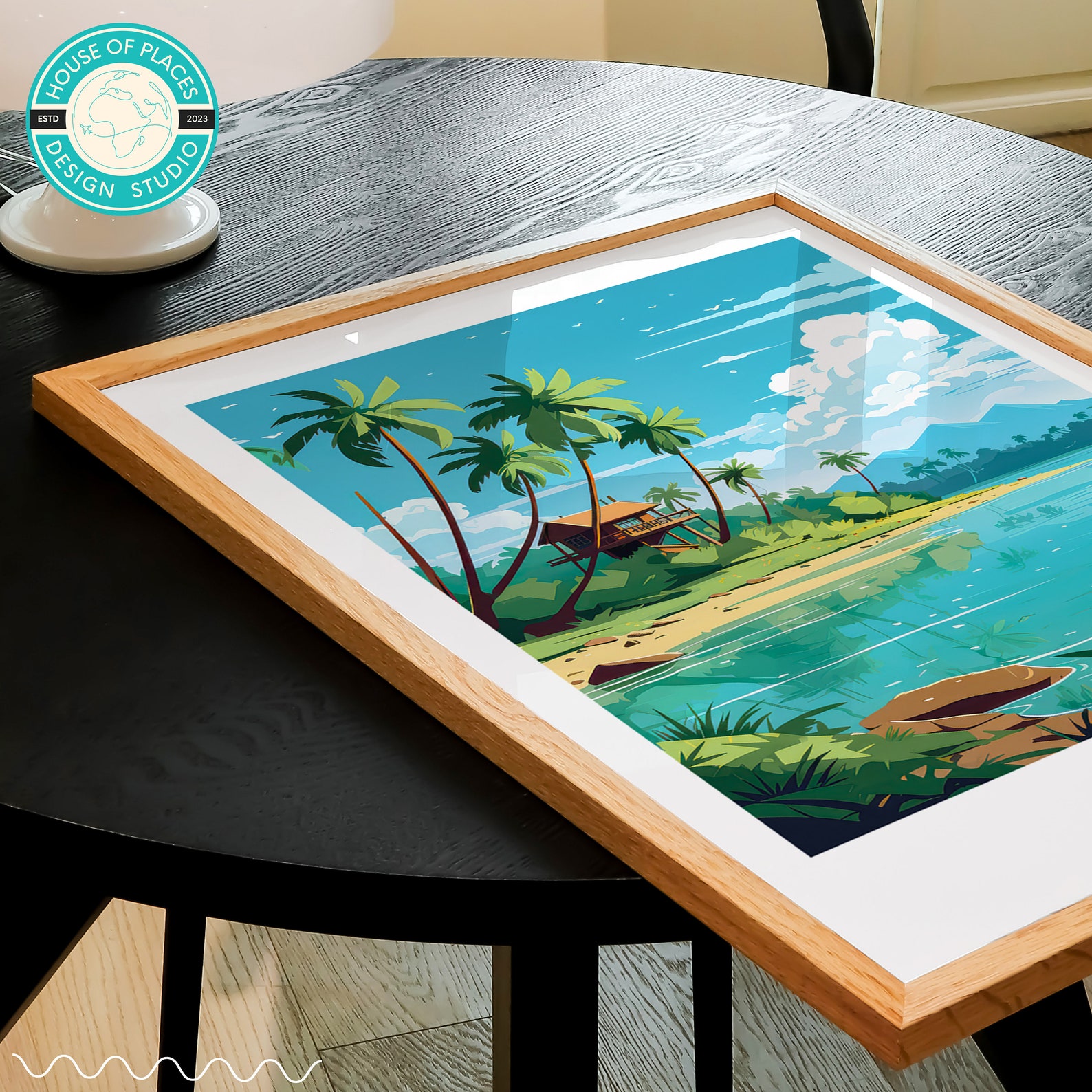Fiji Oceania Travel Poster, Fiji Poster Print, Fiji Oceania Wall Art ...