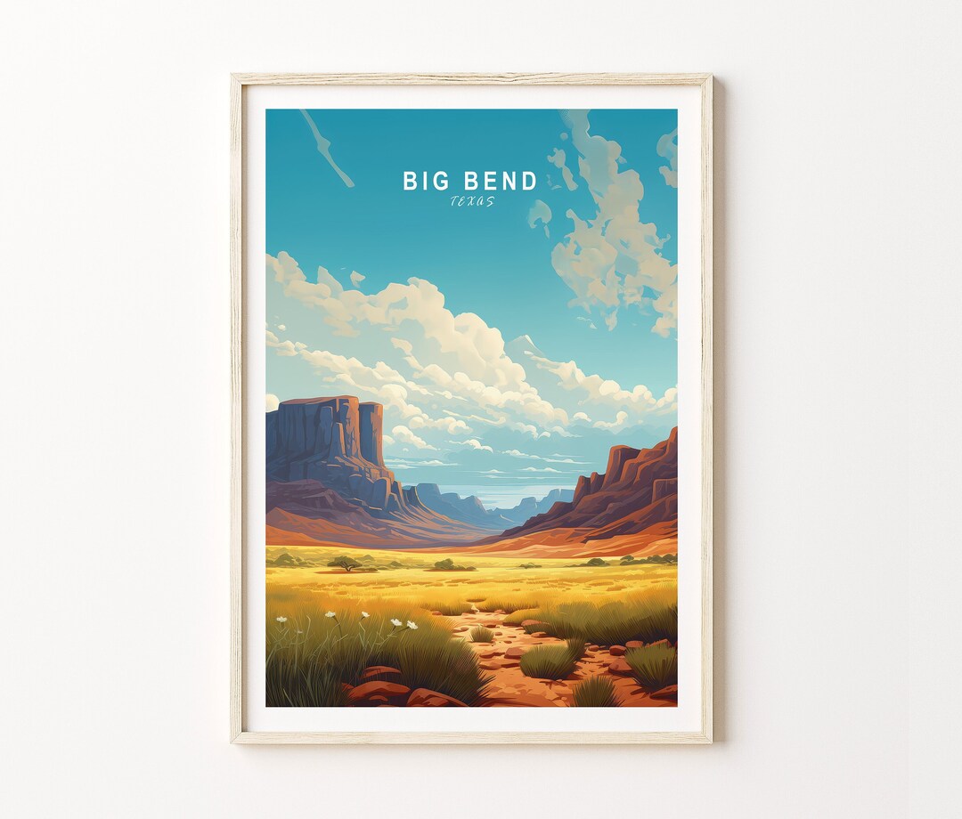 Big Bend National Park Poster Wall Art, Big Bend Texas National Park ...