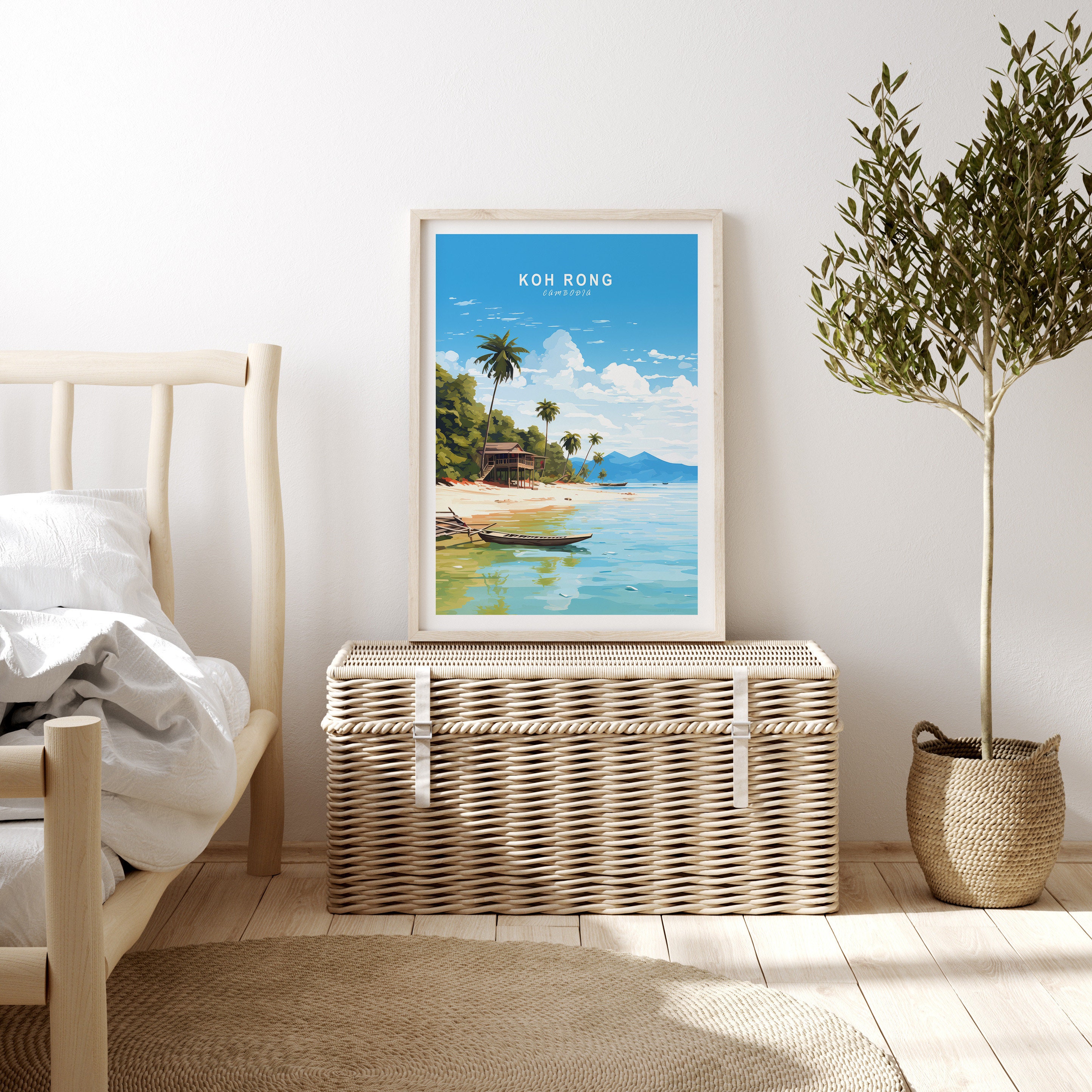 Koh Rong Cambodia Travel Print, Cambodia Travel Art Wall Decor, Koh ...