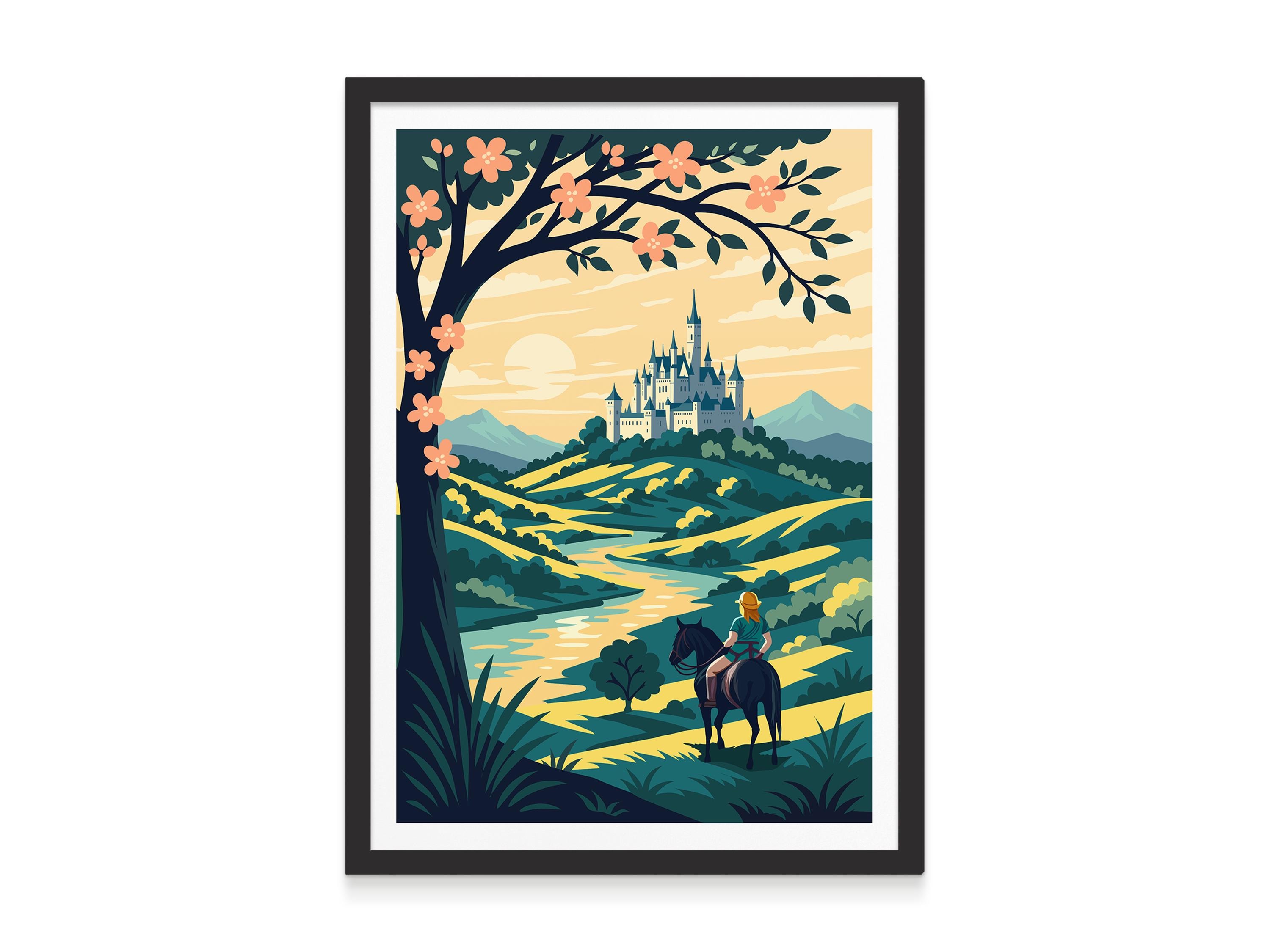 Hyrule Great Plateau Travel Poster, the Legend of Zelda Wall Art ...