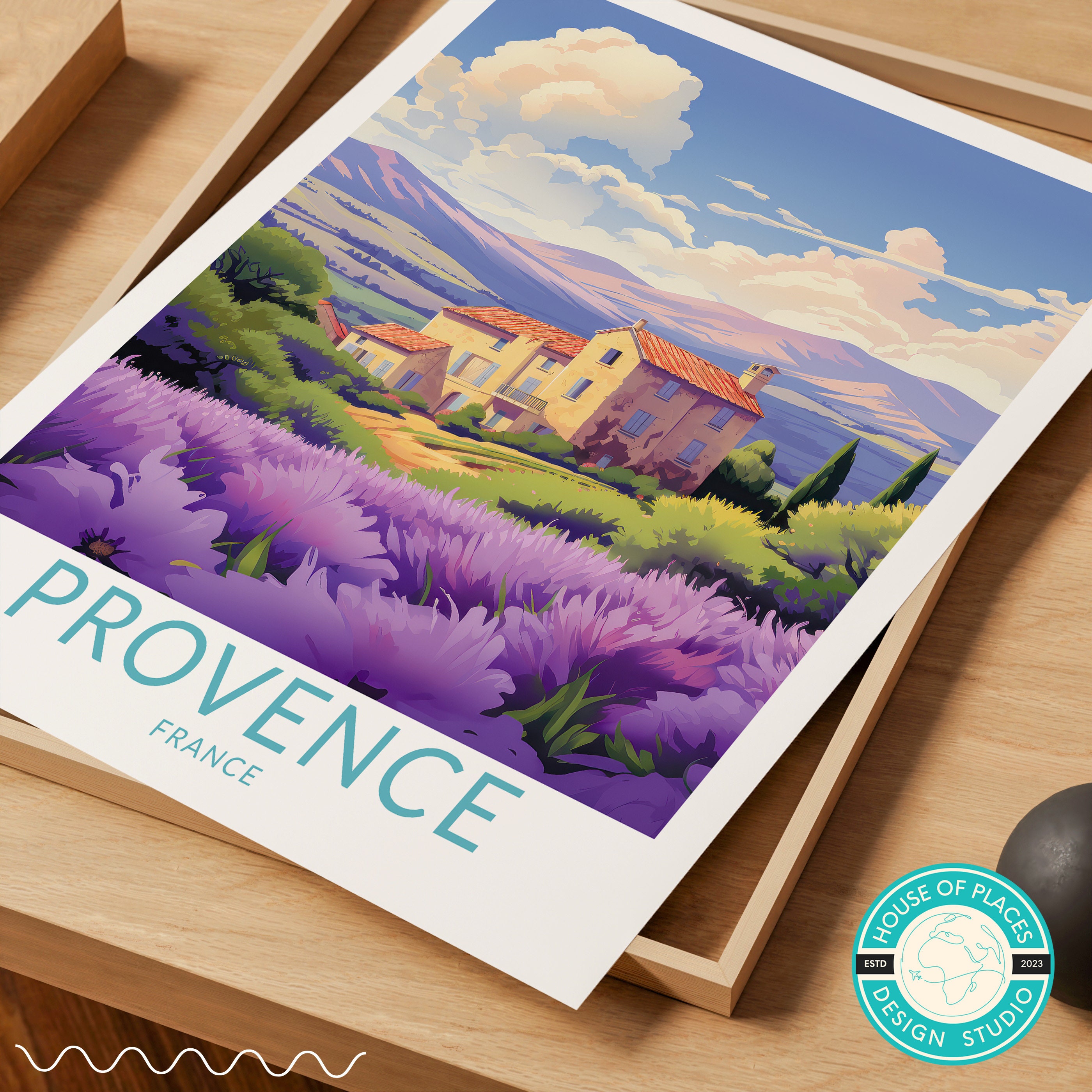 Provence France Travel Poster, Provence Landscape Poster Print ...