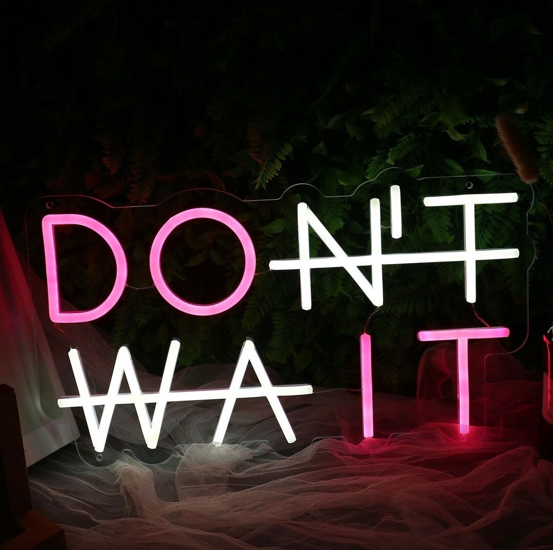 Don't Wait Neon Sign,do It Neon ,gym Decor,fitness Neon Sign,sport Club ...