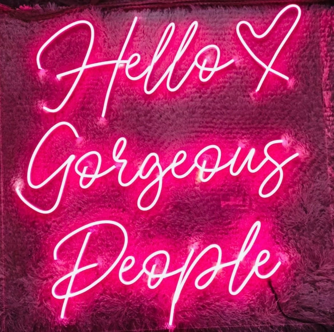 Hello Gorgeous People Neon Sign,wedding Backdrop, Party Decor ...