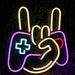 Game Controller Neon Sign Wall Decor LED Neon Light Signs Home Decor ...