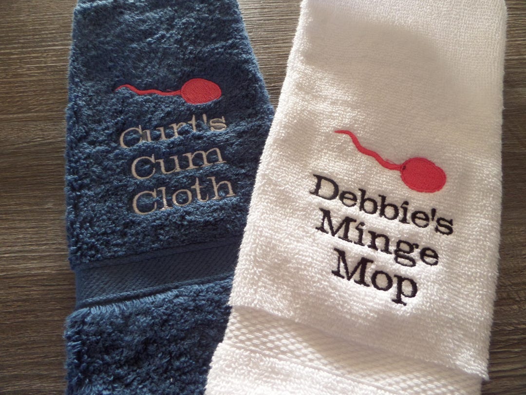 Personalised Rude (but Funny) Novelty Face Cloth - Wanky Hanky / Minge ...