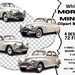 White Morris Minor, Morris Minor, Clipart Bundle, Vector Graphic ...