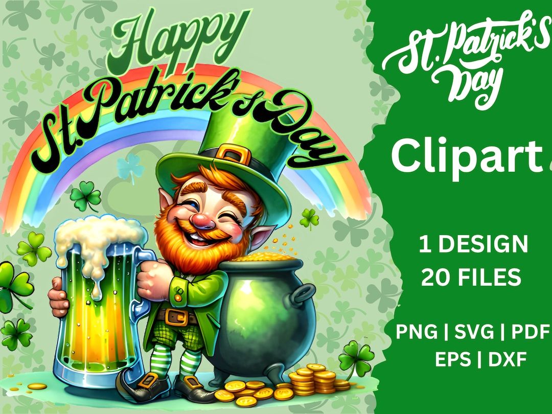 St. Patrick's Day, St. Paddy's Day, Clipart, Instant Download, Svg, Png ...