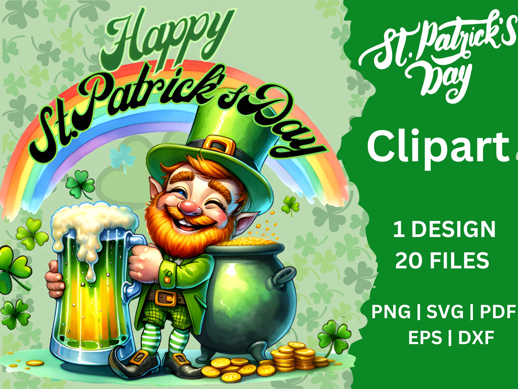 St. Patrick's Day, St. Paddy's Day, Clipart, Instant Download, Svg, Png ...