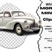 White Morris Minor, Morris Minor, Clipart Bundle, Vector Graphic ...