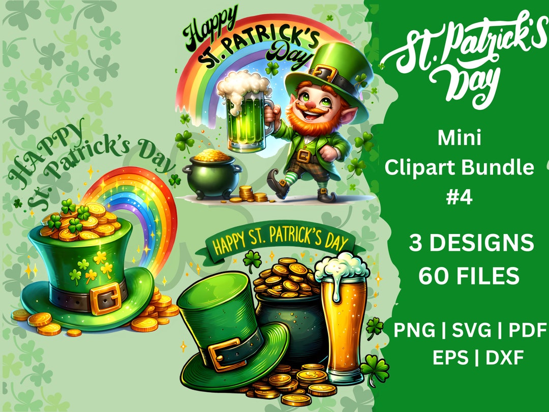 St. Patrick's Day, St. Paddy's Day, Clipart, Instant Download, Svg, Png ...