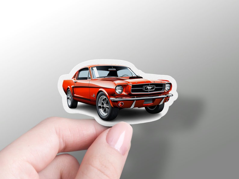1965 Ford Mustang, Clipart Bundle, Vintage Car, Classic Car, Clipart ...