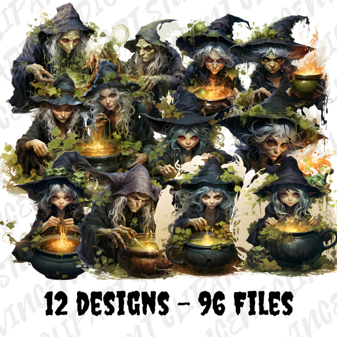 Halloween Clipart Bundle High Resolution 96 Halloween Clipart - Etsy