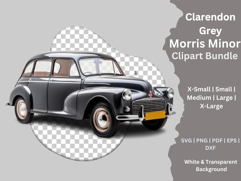 Clarendon Grey Morris Minor Morris Minor Clipart Bundle - Etsy Australia
