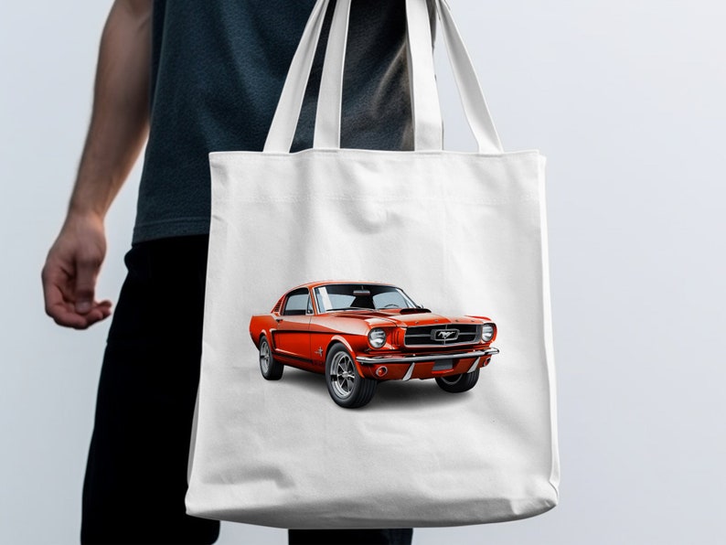1965 Ford Mustang, Clipart Bundle, Vintage Car, Classic Car, Clipart ...