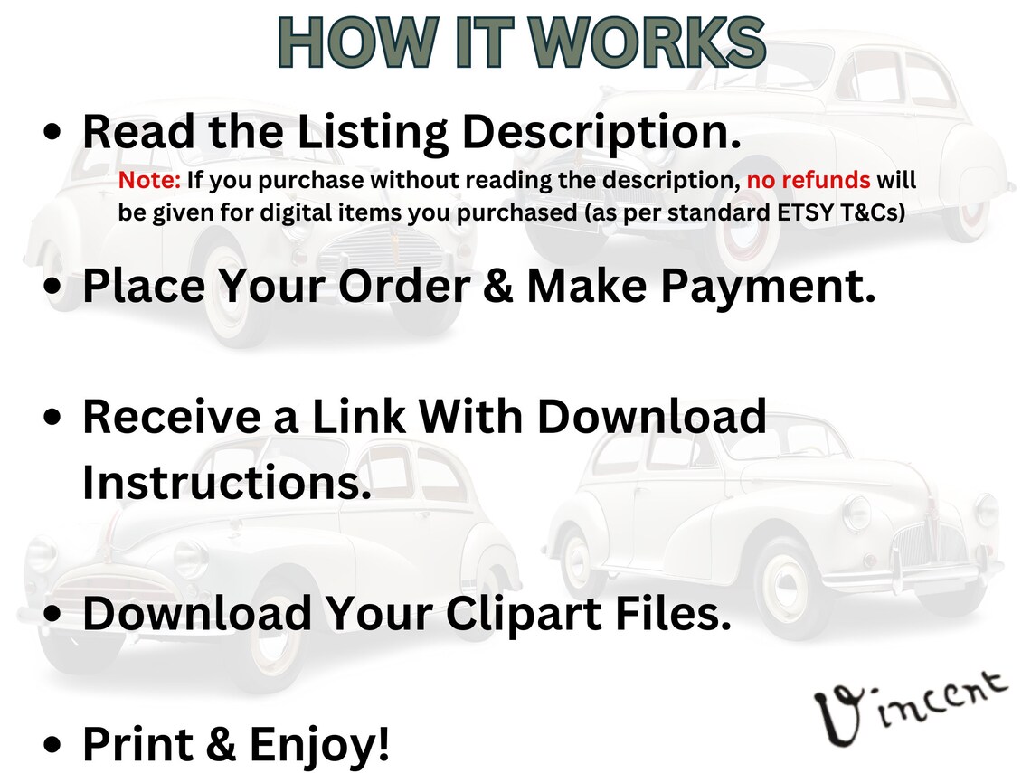 White Morris Minor, Morris Minor, Clipart, Vector Graphic, Instant ...