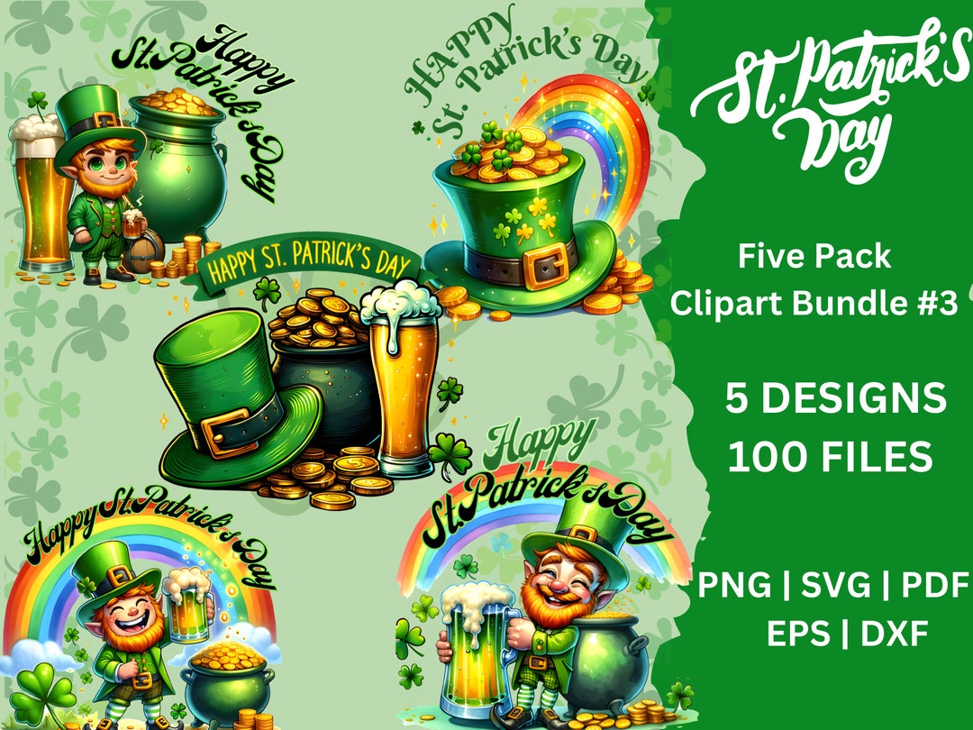 St. Patrick's Day, St. Paddy's Day, Clipart, Instant Download, Svg, Png ...