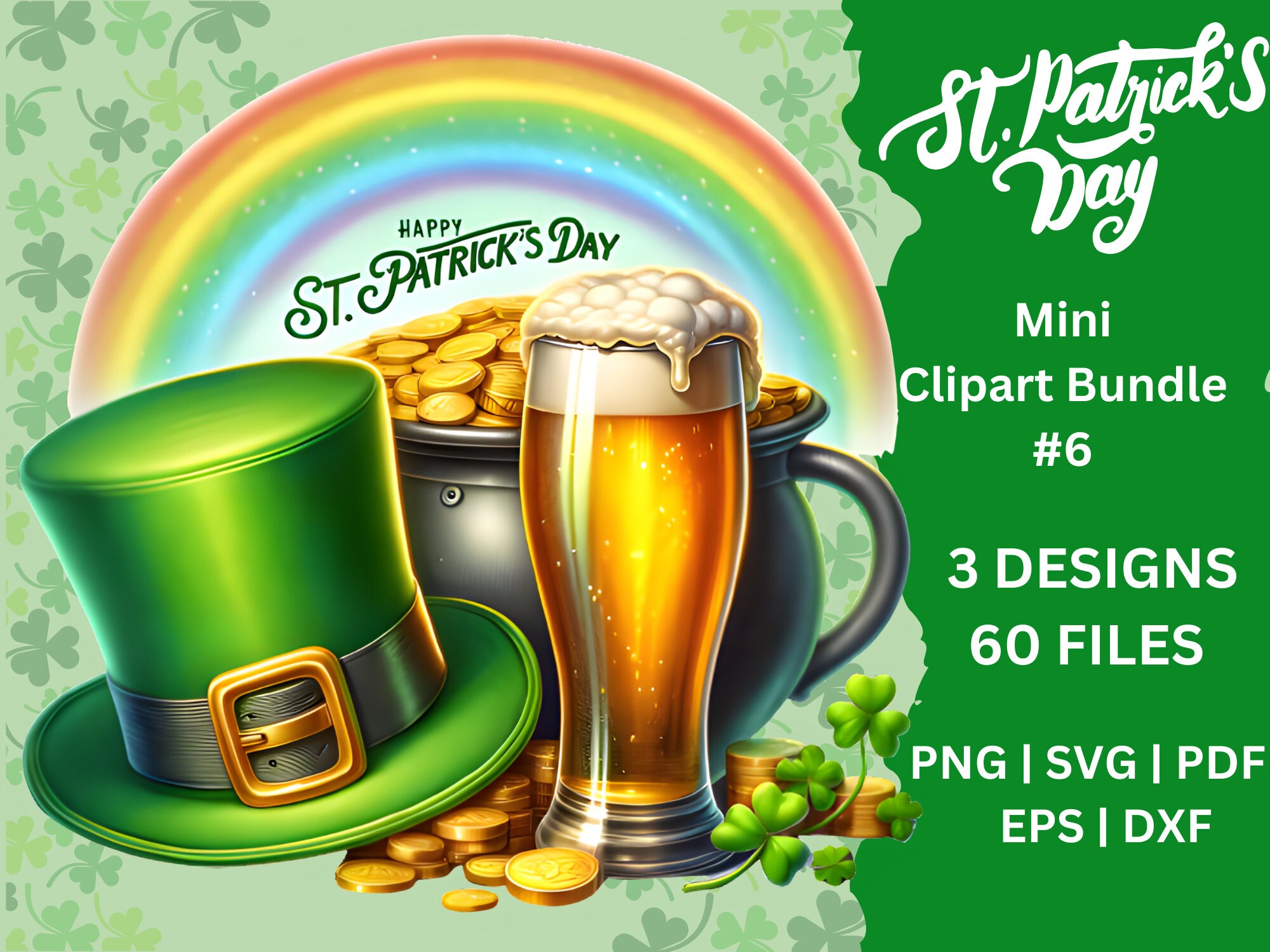 St. Patrick's Day, St. Paddy's Day, Clipart, Instant Download, Svg, Png ...