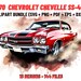 Chevrolet Chevelle SS-454, Vintage Car, Mega Clipart Bundle, Muscle Car ...
