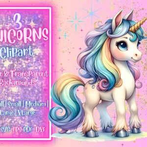 Unicorns, Unicorn, Mythical Creatures, Fantasy, Clipart Bundle, Vector ...