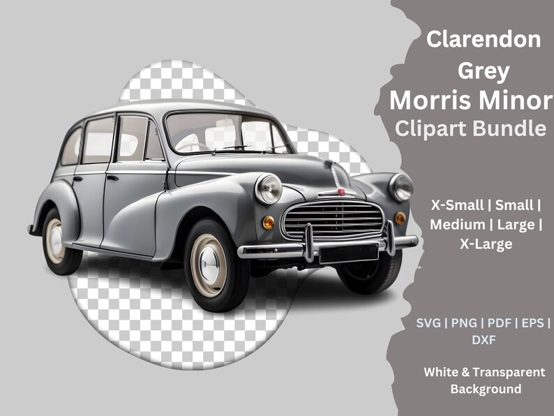 Clarendon Grey Morris Minor Morris Minor Clipart Bundle - Etsy Australia