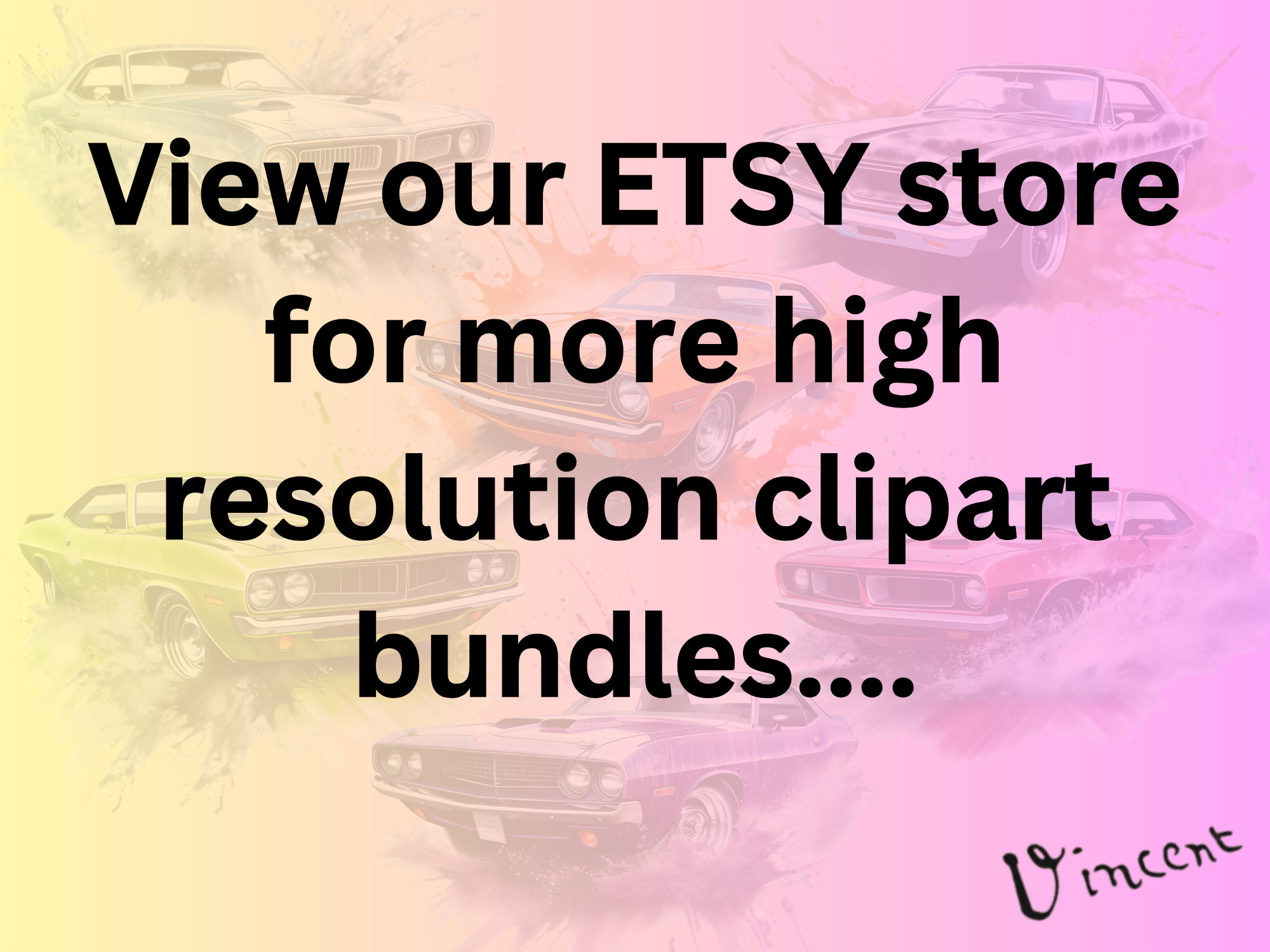 Plymouth Barracuda, Plymouth Cuda, Multicolor Clipart Bundle, Vector ...