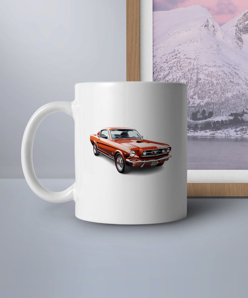 1965 Ford Mustang, Clipart Bundle, Vintage Car, Classic Car, Clipart ...