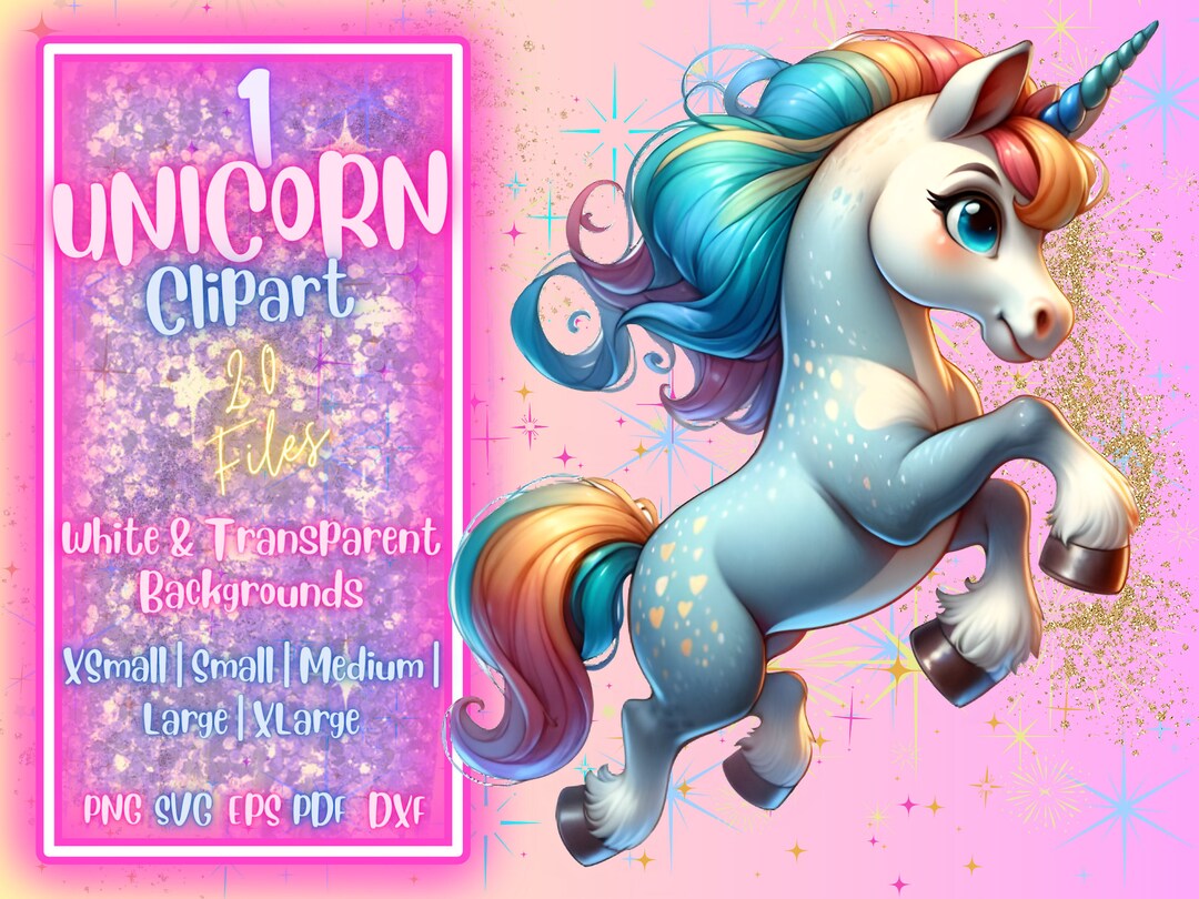 Unicorns, Unicorn, Mythical Creatures, Fantasy, Clipart Bundle, Vector ...