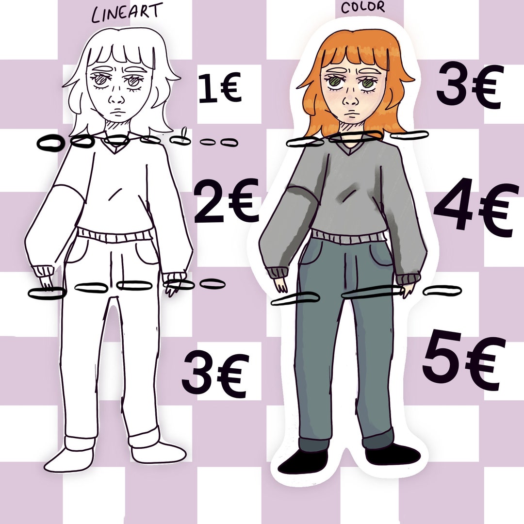 Personalized Character Illustration - Etsy