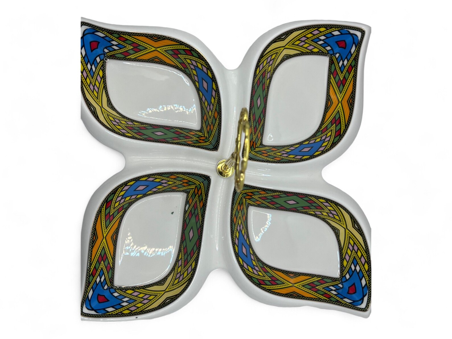 Habesha Ceramic Snack Set: Eritrean Ethiopian Zuria Design - Etsy