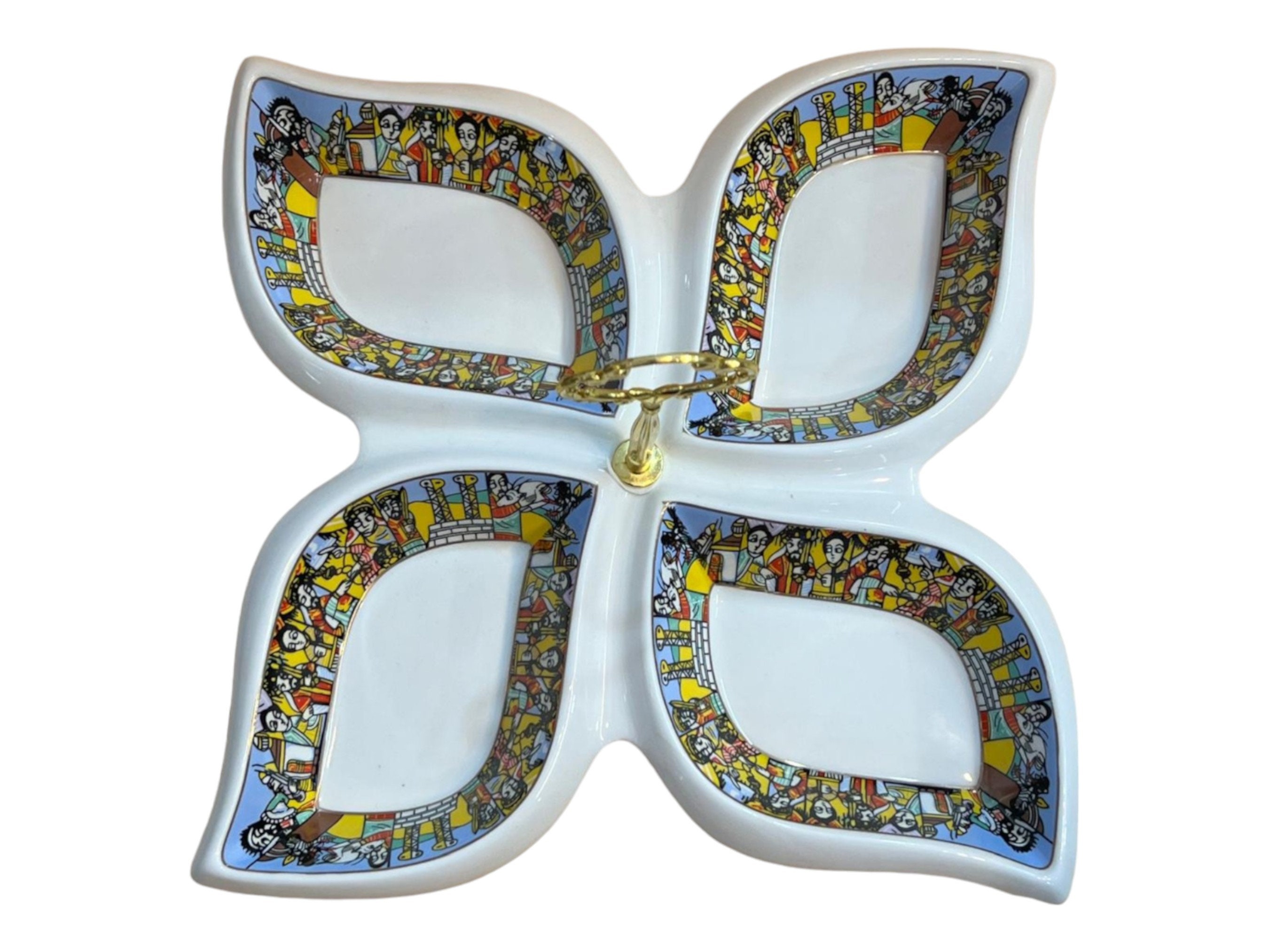 Habesha Ceramic Snack Set: Eritrean Ethiopian Zuria Design - Etsy