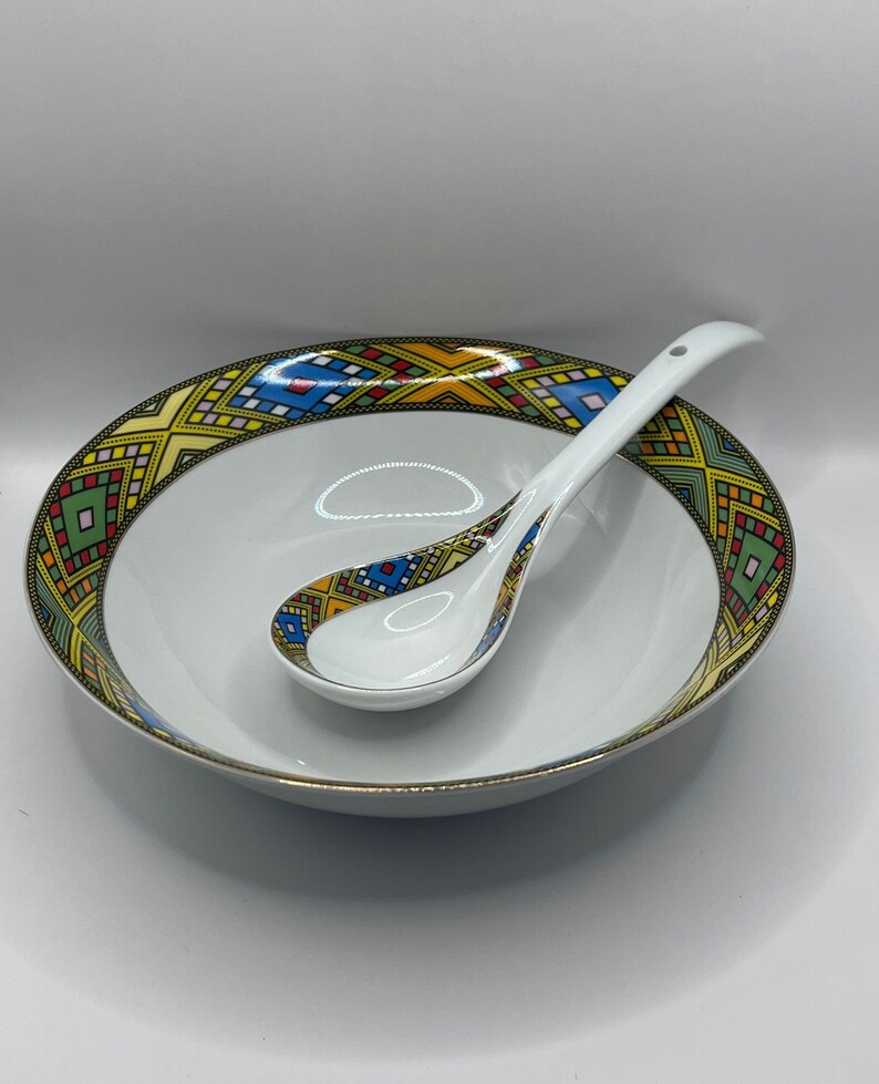 Traditional Eritrean and Ethiopian Habesha Bowls and Spoons ባህላዊ ቢያቲ ወጥ ...
