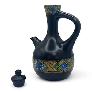 Eritrean and Ethiopian Traditional Coffee Pot Jebena | Ceramic Habesha ...
