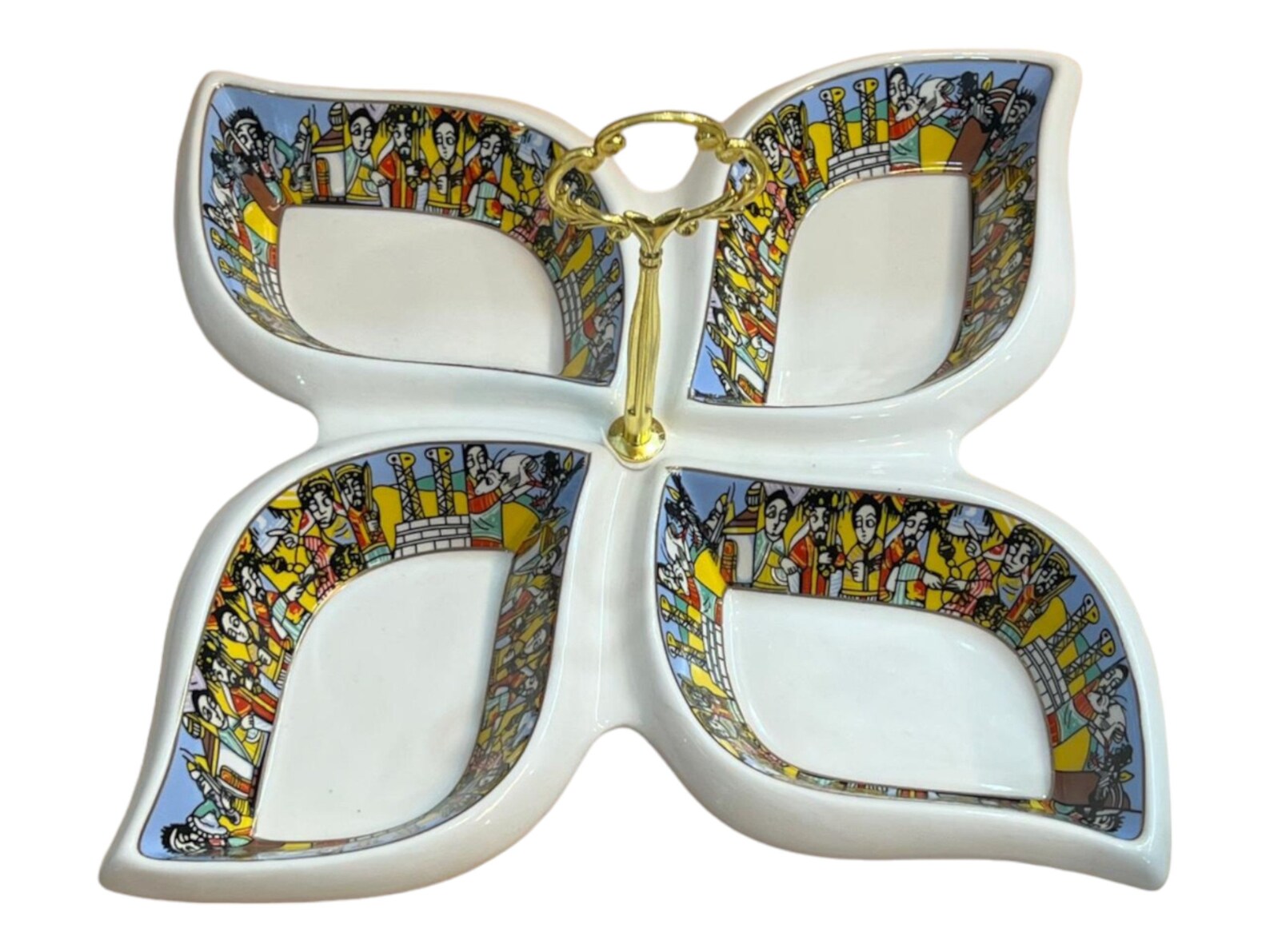 Habesha Ceramic Snack Set: Eritrean Ethiopian Zuria Design - Etsy