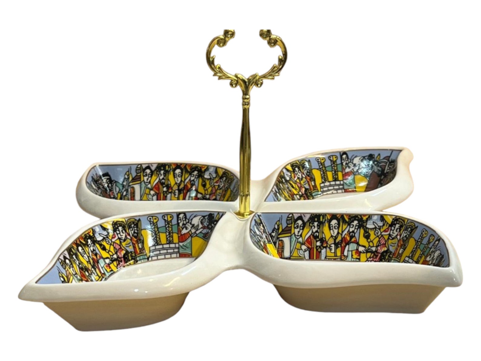 Habesha Ceramic Snack Set: Eritrean Ethiopian Zuria Design - Etsy
